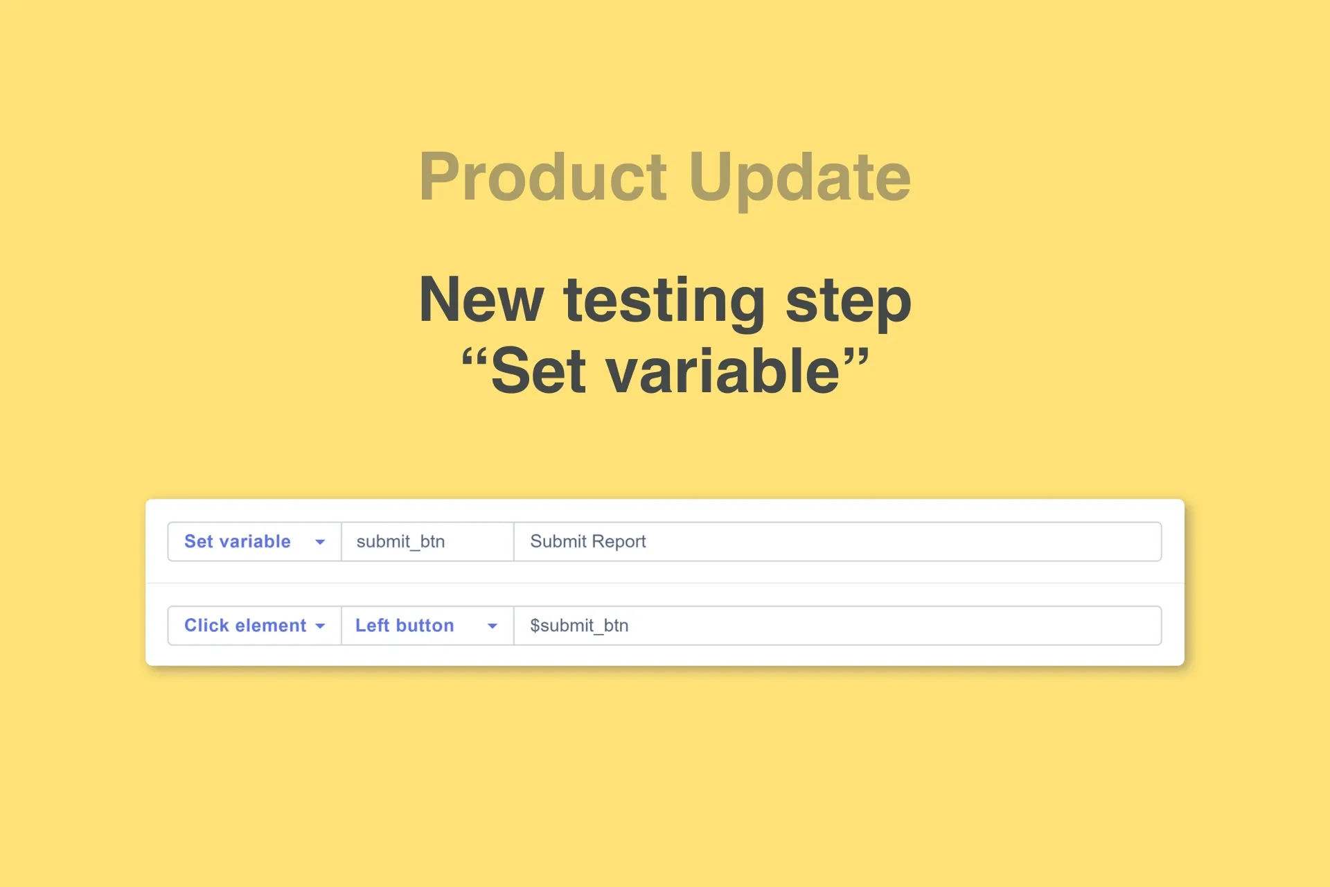 Product Update: A new testing step “Set variable“ | DogQ